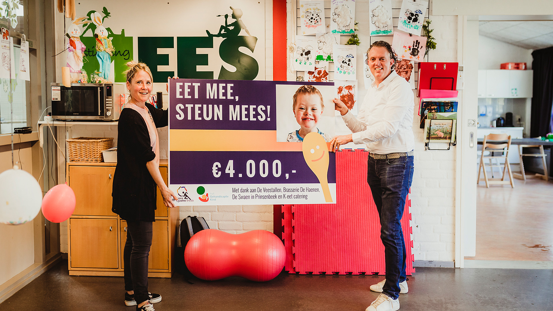 Restaurants halen geld op voor speeltuin voor Stichting Mees